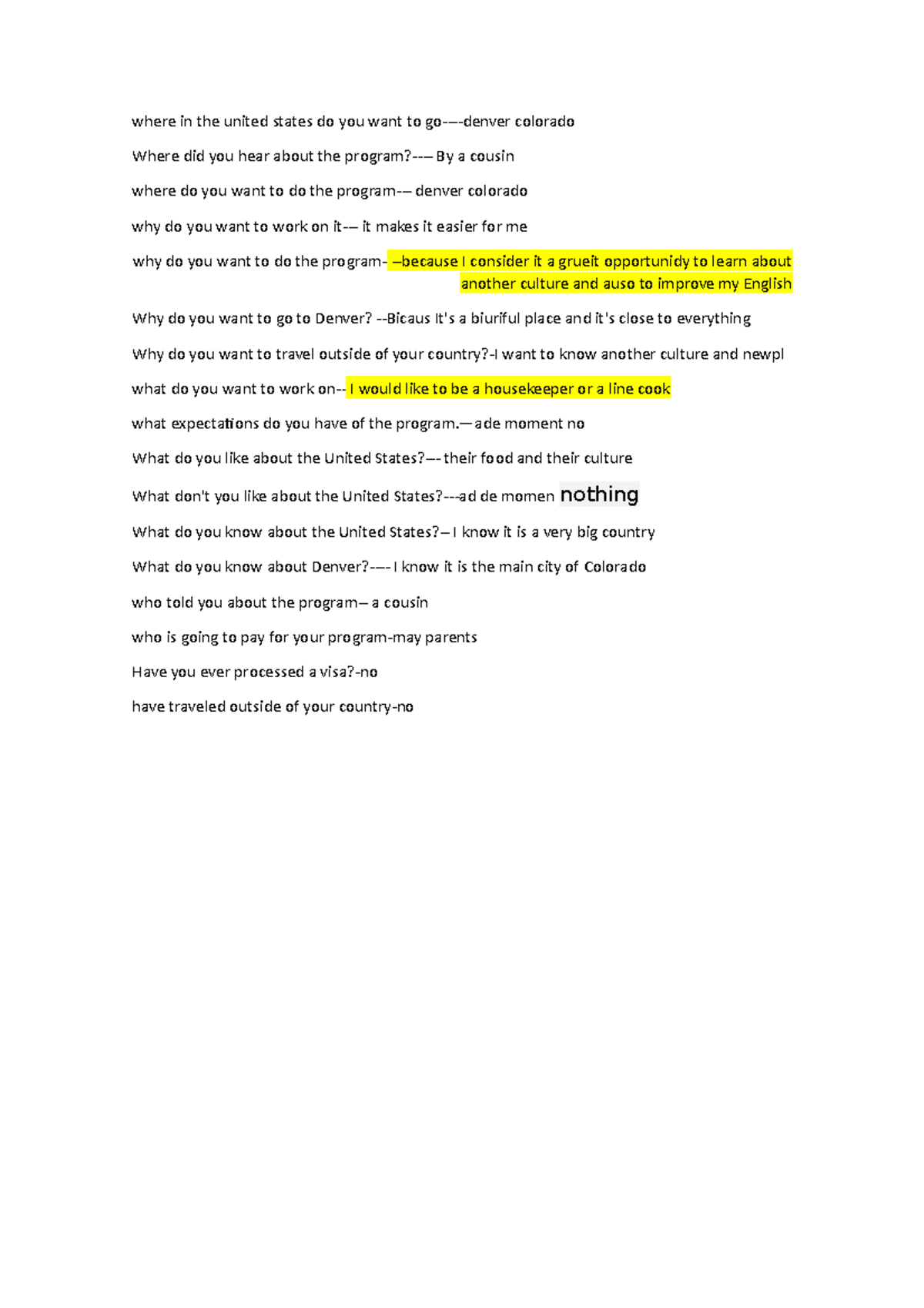 Entrevista - vghfg - where in the united states do you want to go ...