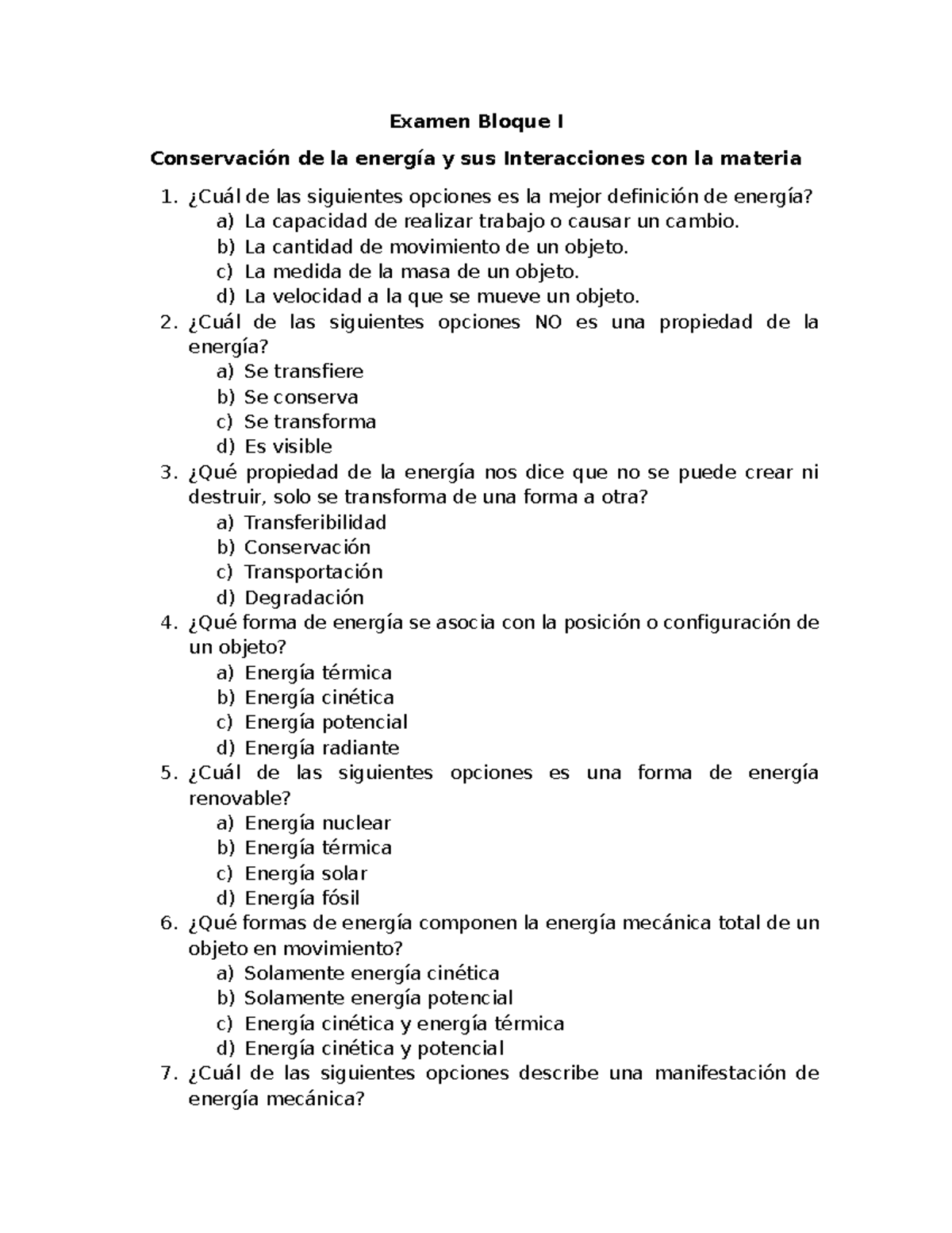Examen Bloque I. CEy IM - prueba de practica - Examen Bloque I ...