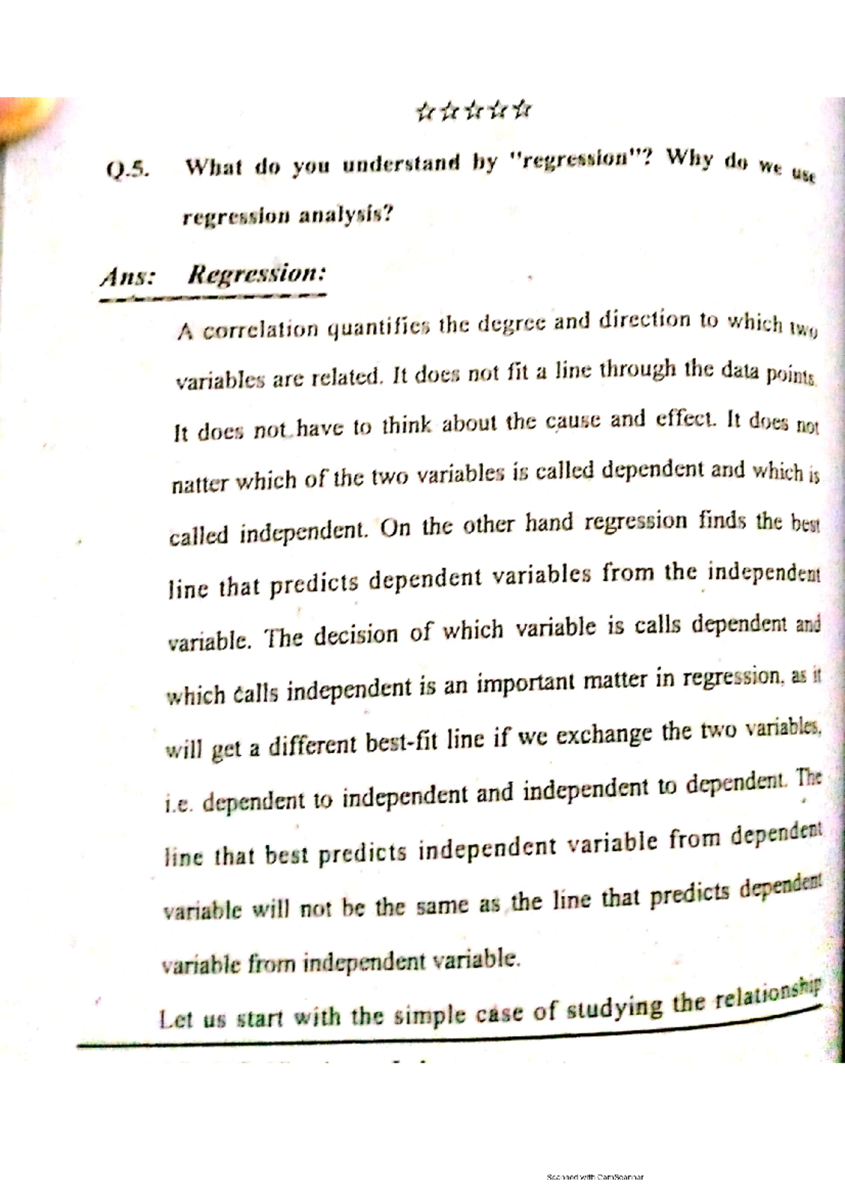 Regression - Introduction to Psychology - Studocu
