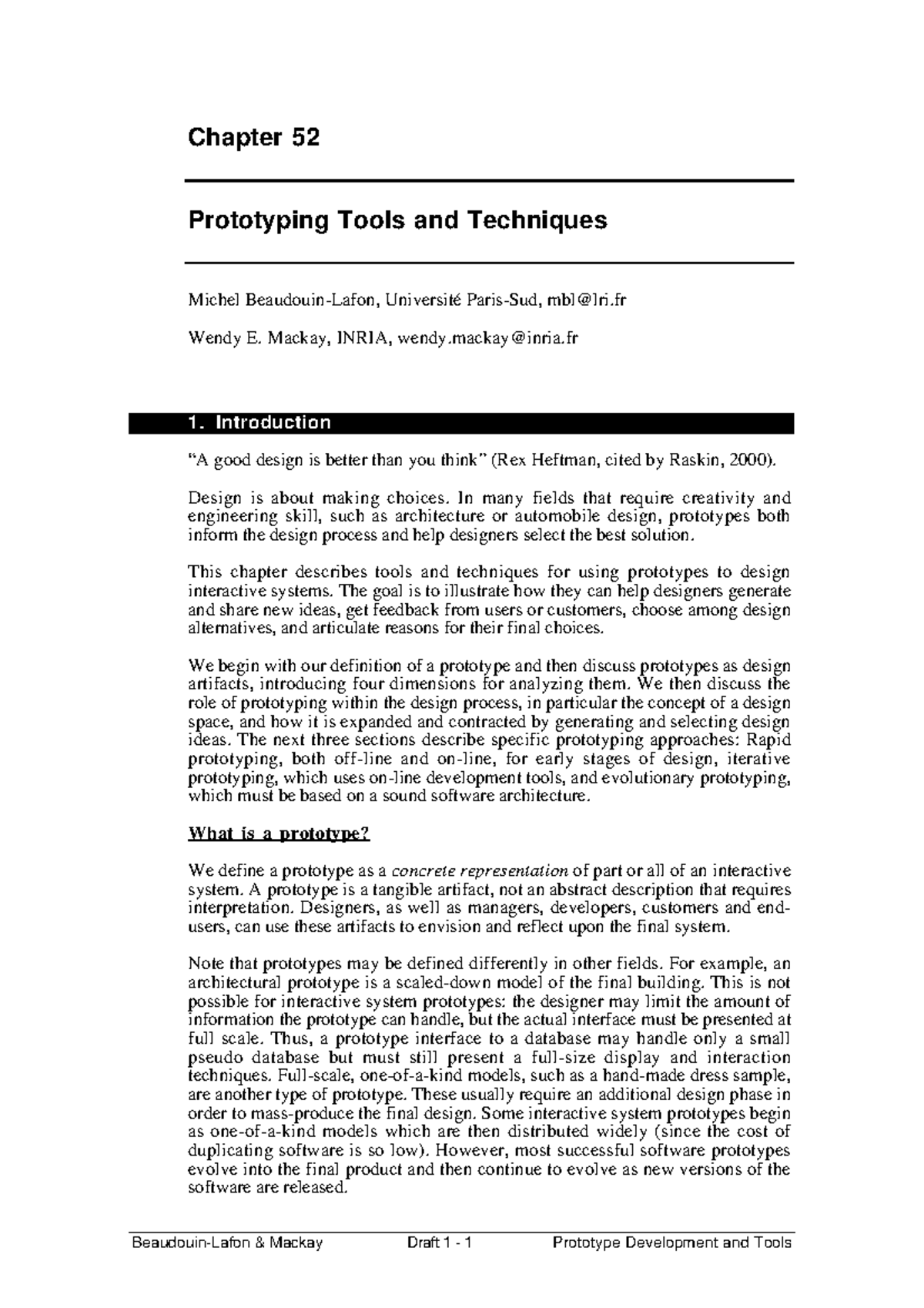 Full chapters about prototype research - Chapter 52 Prototyping Tools ...