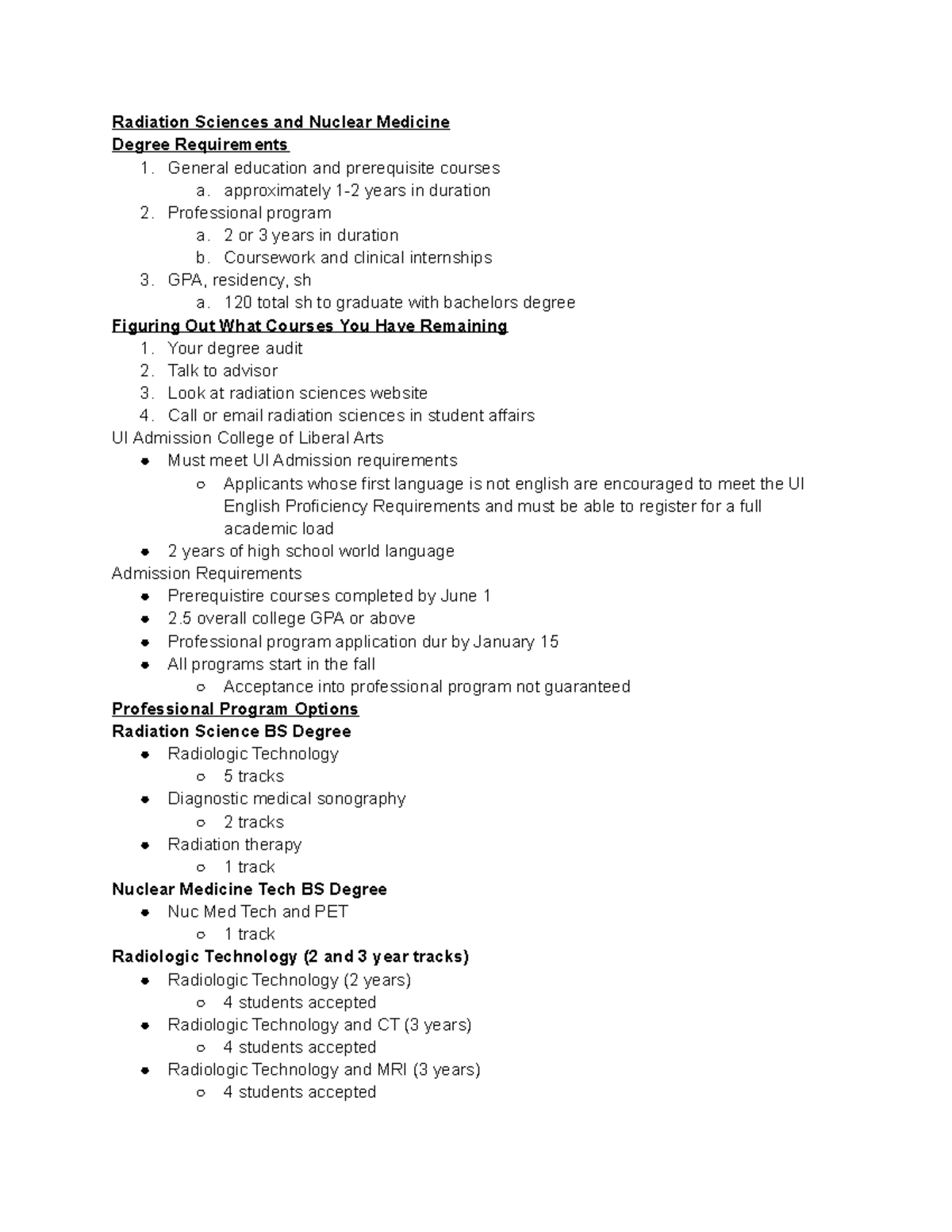 Week 2 Lecture Notes - Radiation Sciences and Nuclear Medicine Degree ...