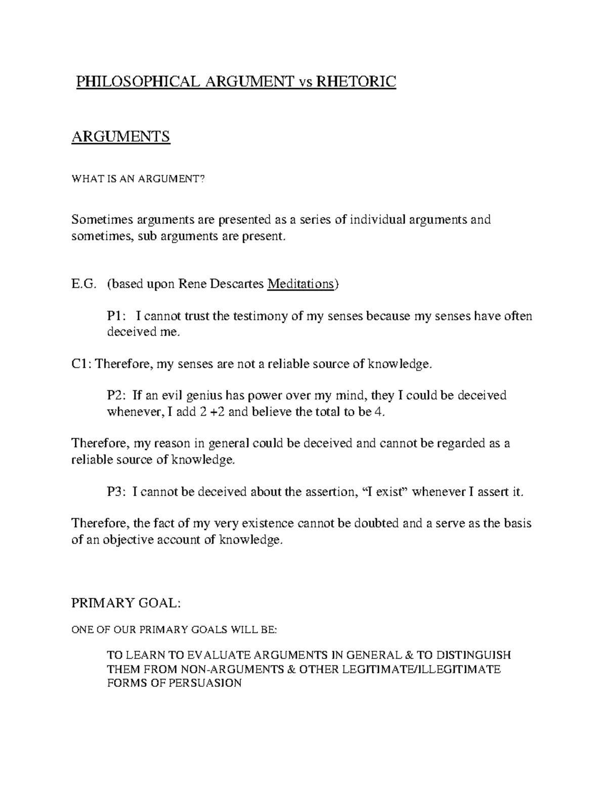 Rhetoric - sad - PHILOSOPHICAL ARGUMENT vs RHETORIC ARGUMENTS WHAT IS ...