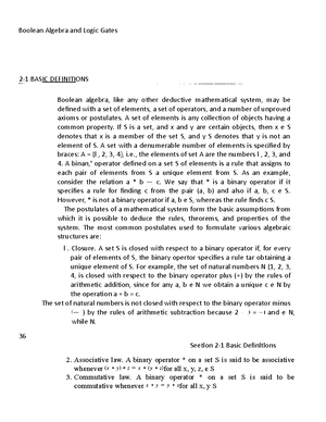 Standard Forms - Standard Forms The two canonical forms of Boolean ...