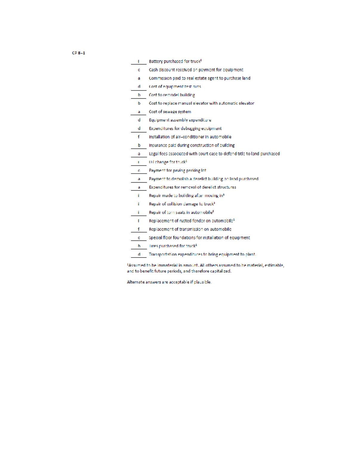 Acc111 CP 8-1 - answer key - ACC111 - Studocu