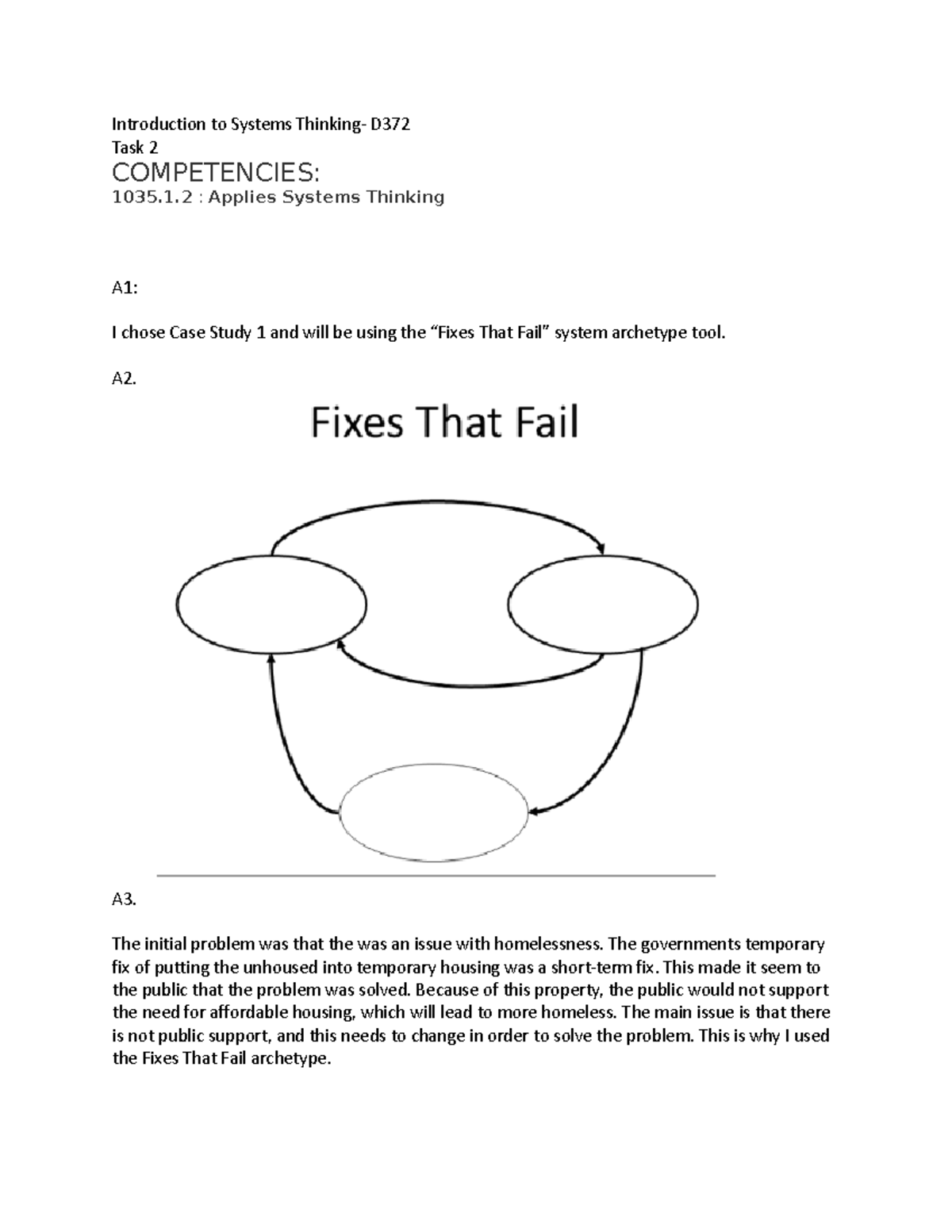 Introduction to Systems Thinking(TASK 2) - Introduction to Systems Thinking- D Task 2 ...