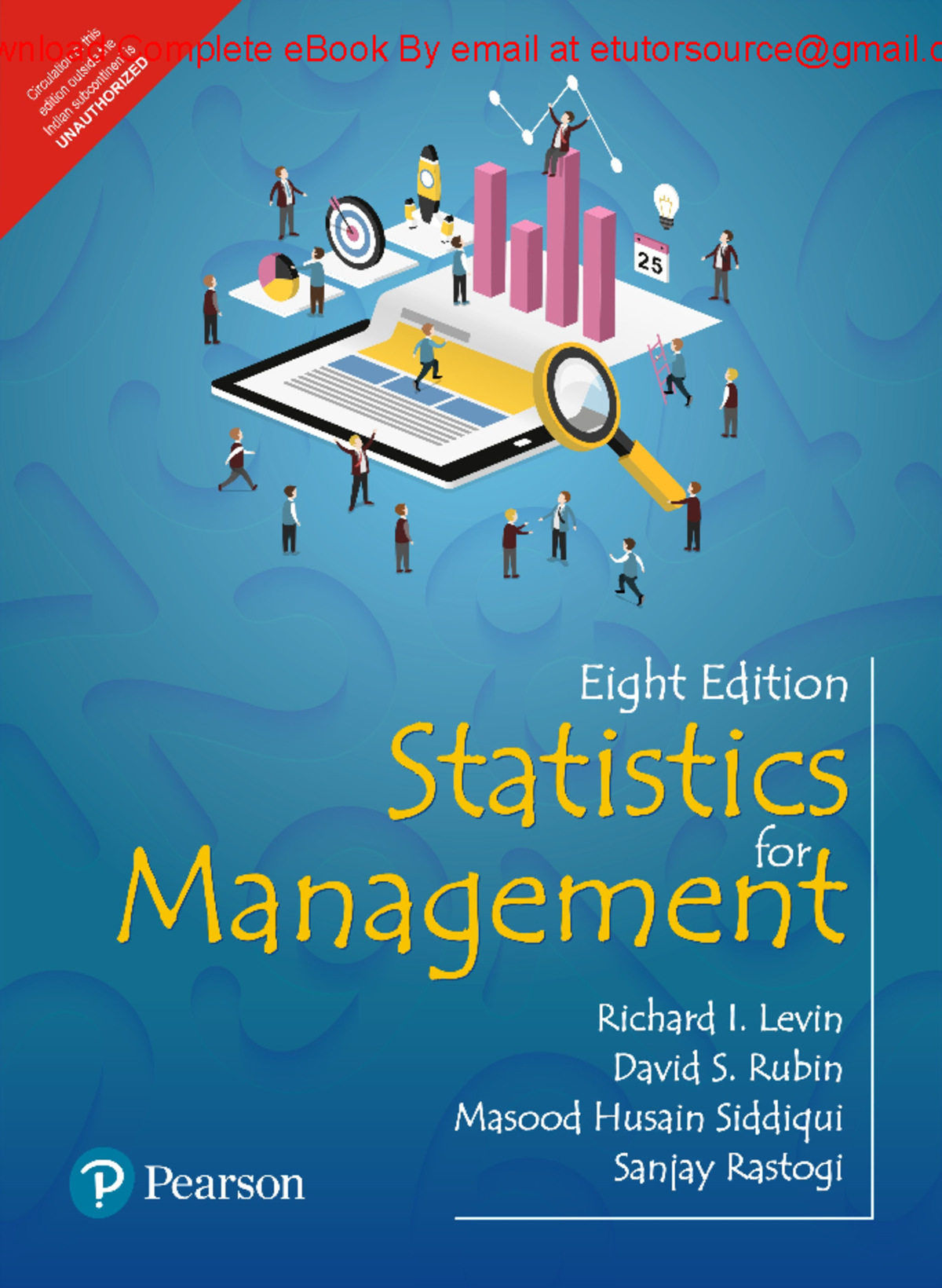 E Book (Indian Edition) Statistics for Management 8e Richard Levin ...