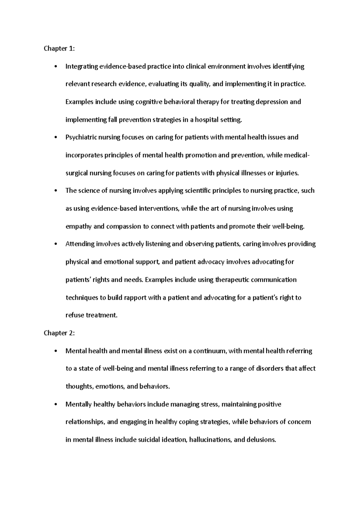 Psych study - Chapter 1: Integrating evidence-based practice into ...