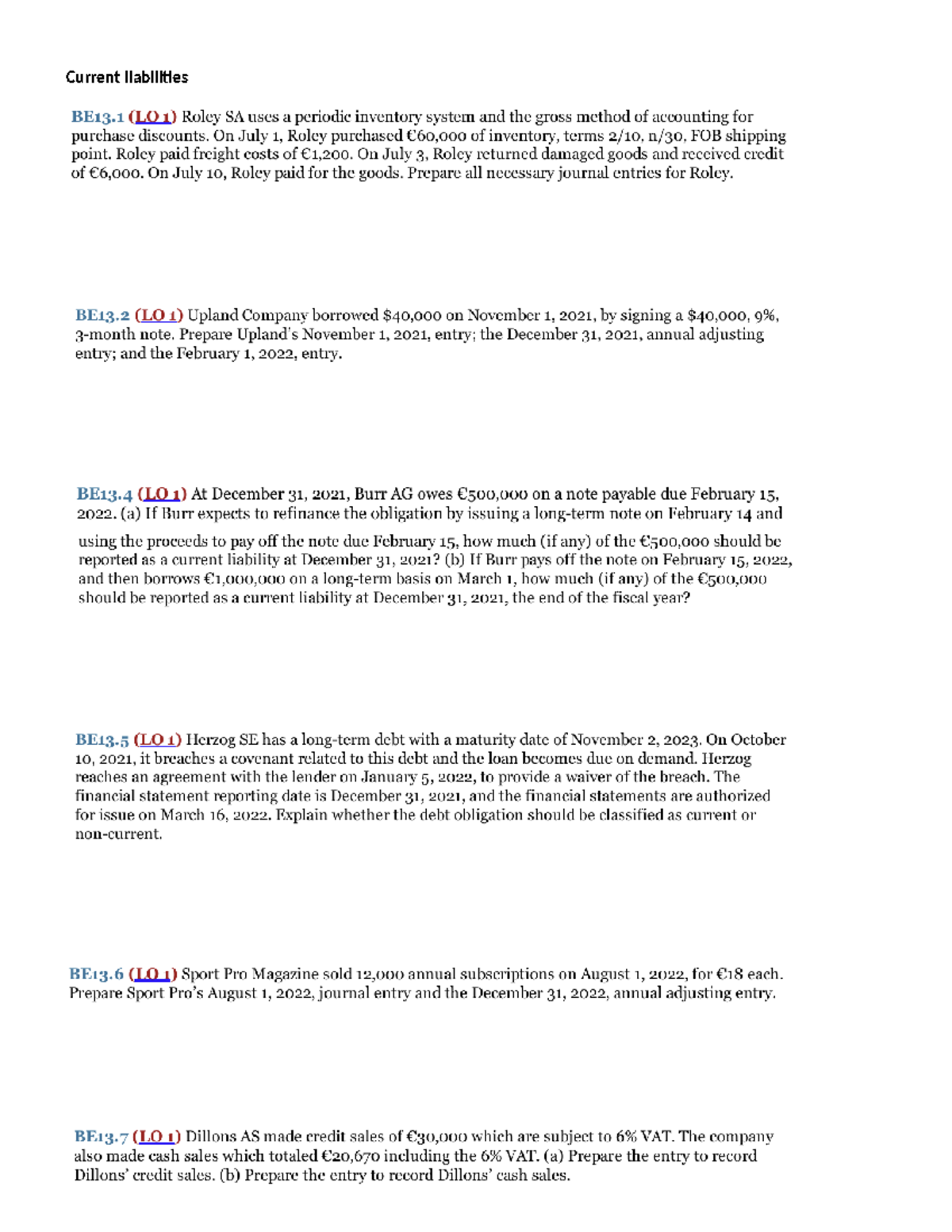 Tut 8 9 File Tut 89 Fa1 Financial Accounting 1 Current Liabilities Intangible Assets