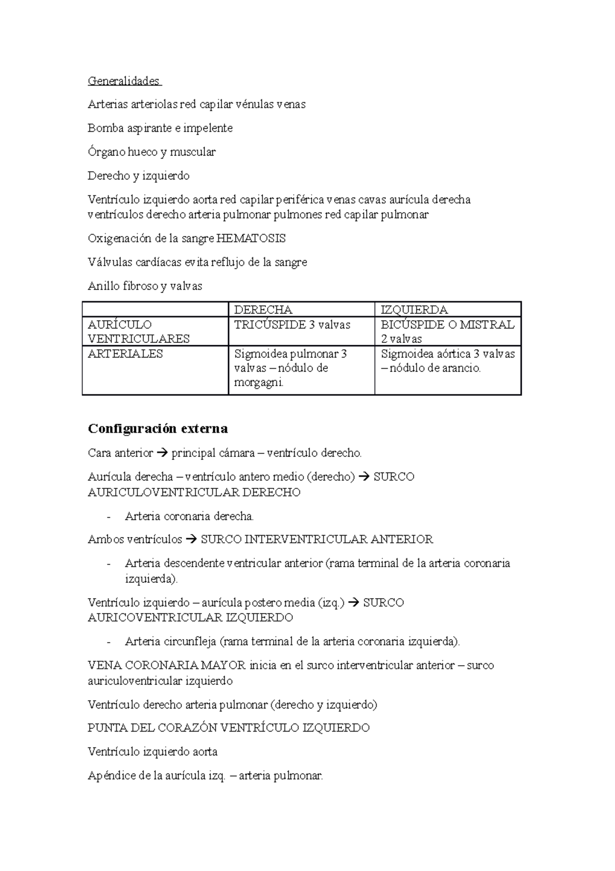 Corazón - Generalidades Arterias arteriolas red capilar vénulas venas ...