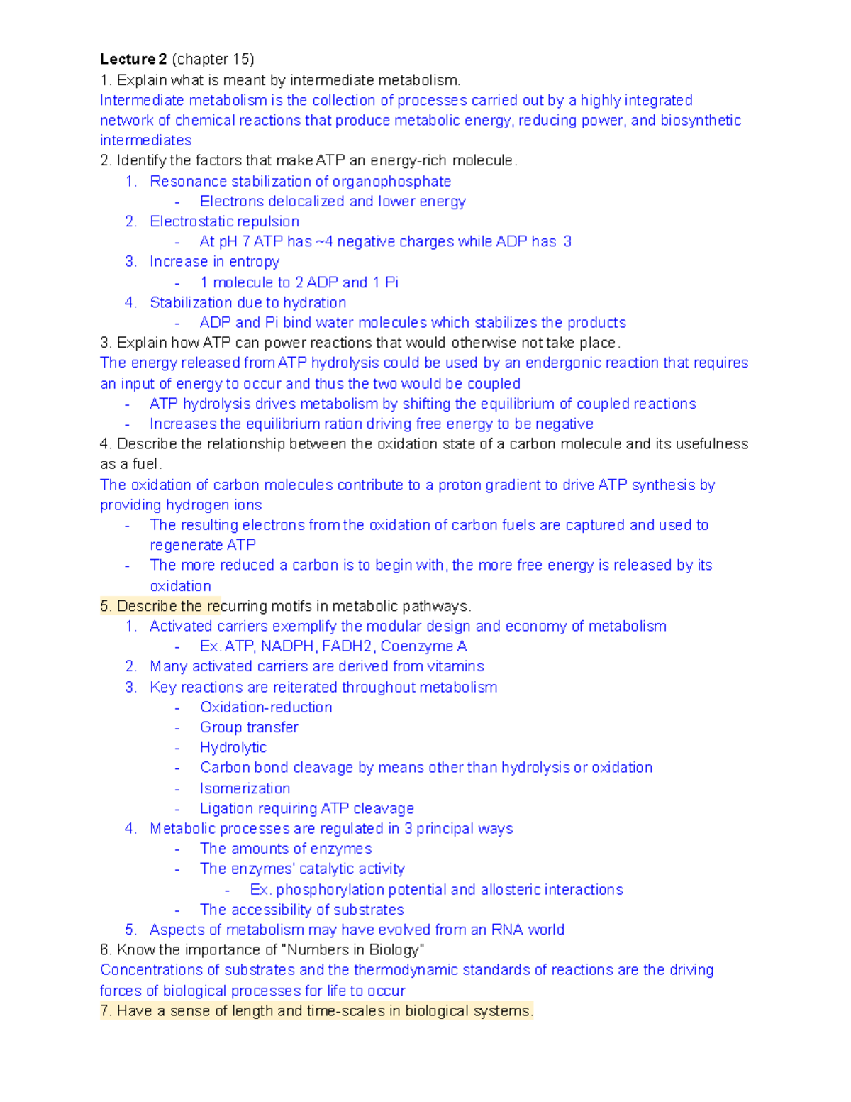 Learning Objectives Exam 1-3 - Lecture 2 (chapter 15) Explain what is ...