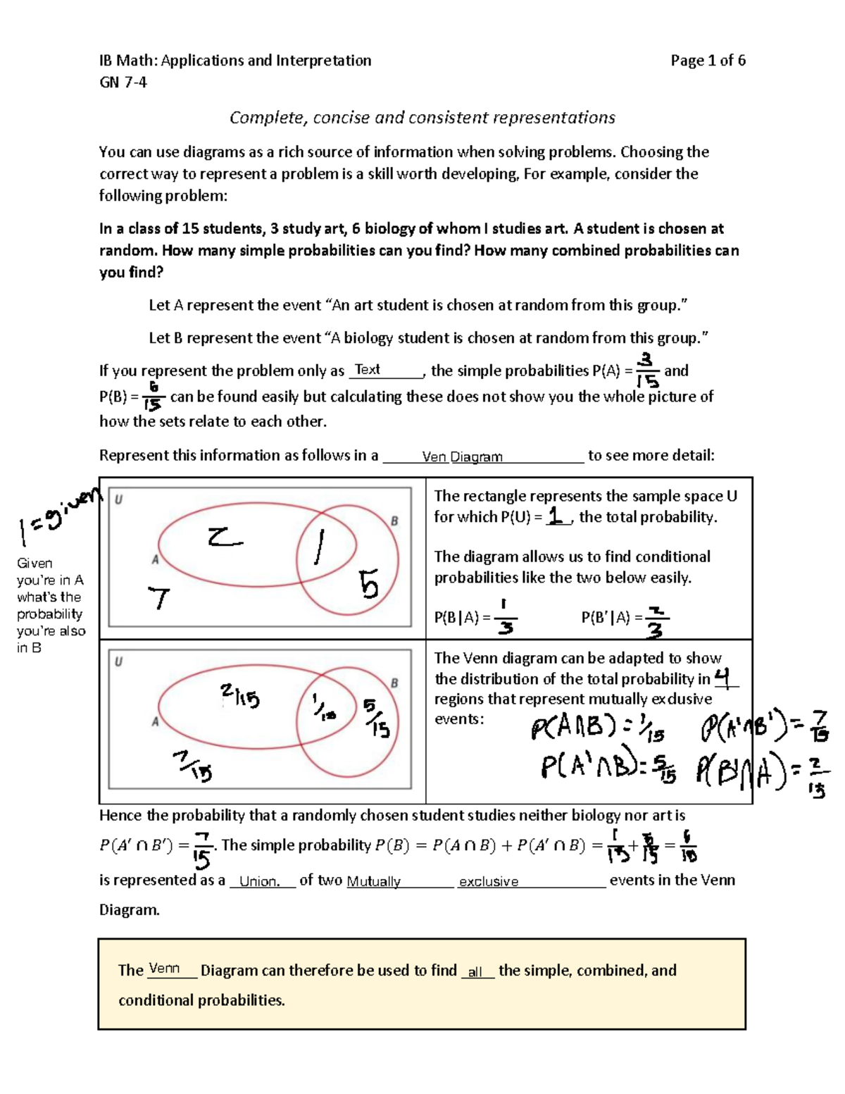 Stats Worksheet 5 - GN 7- Complete, concise and consistent ...