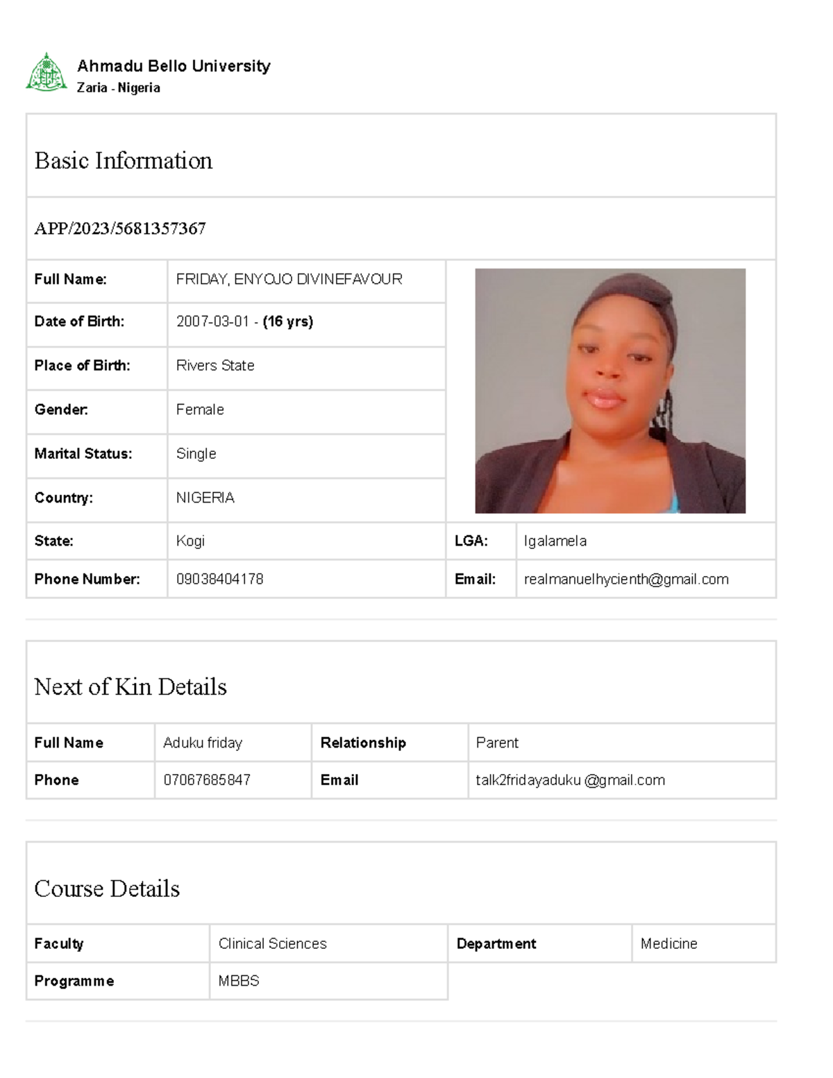 Ahmadu Bello University Portal Divine Favour - Ahmadu Bello University ...