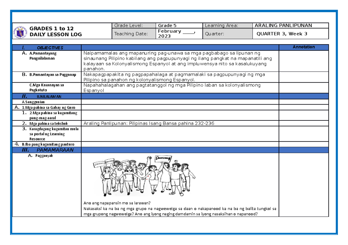 Lesson Plan- Differentiated Instruction - GRADES 1 to 12 DAILY LESSON ...