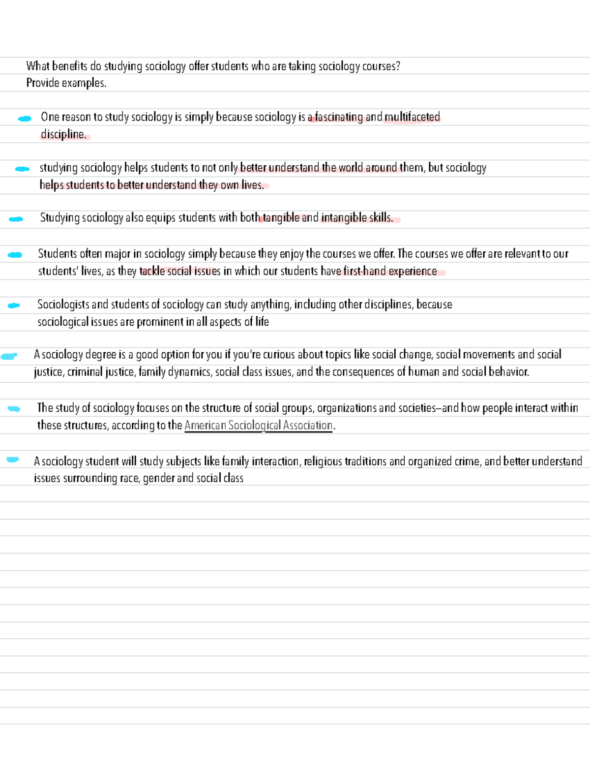 SOCI-043 - examples of sociology - What benefits do studying sociology ...