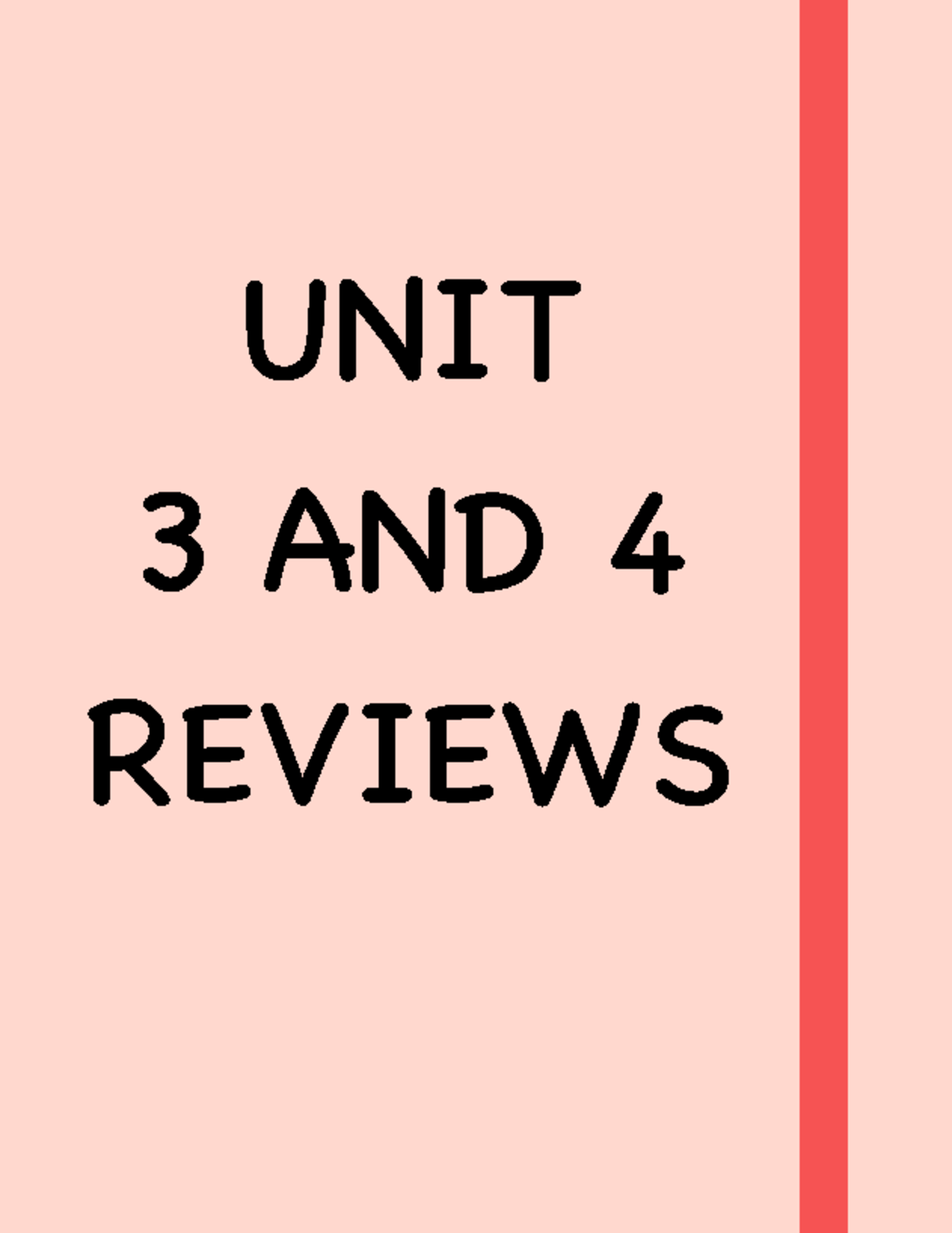 Biology Unit 3 and 4 - UNIT 3 AND 4 REVIEWS U3T1 Biodiversity ...