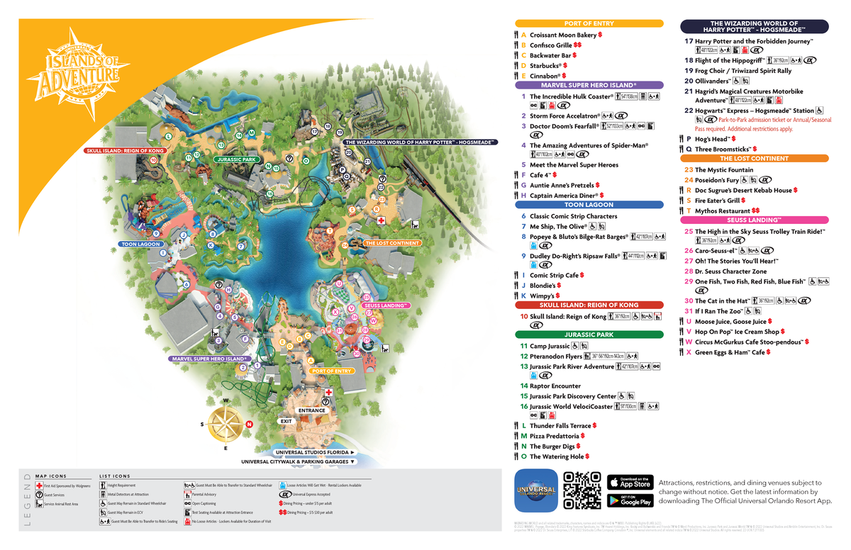 Islands of adventure park map english - Height Requirement Metal ...
