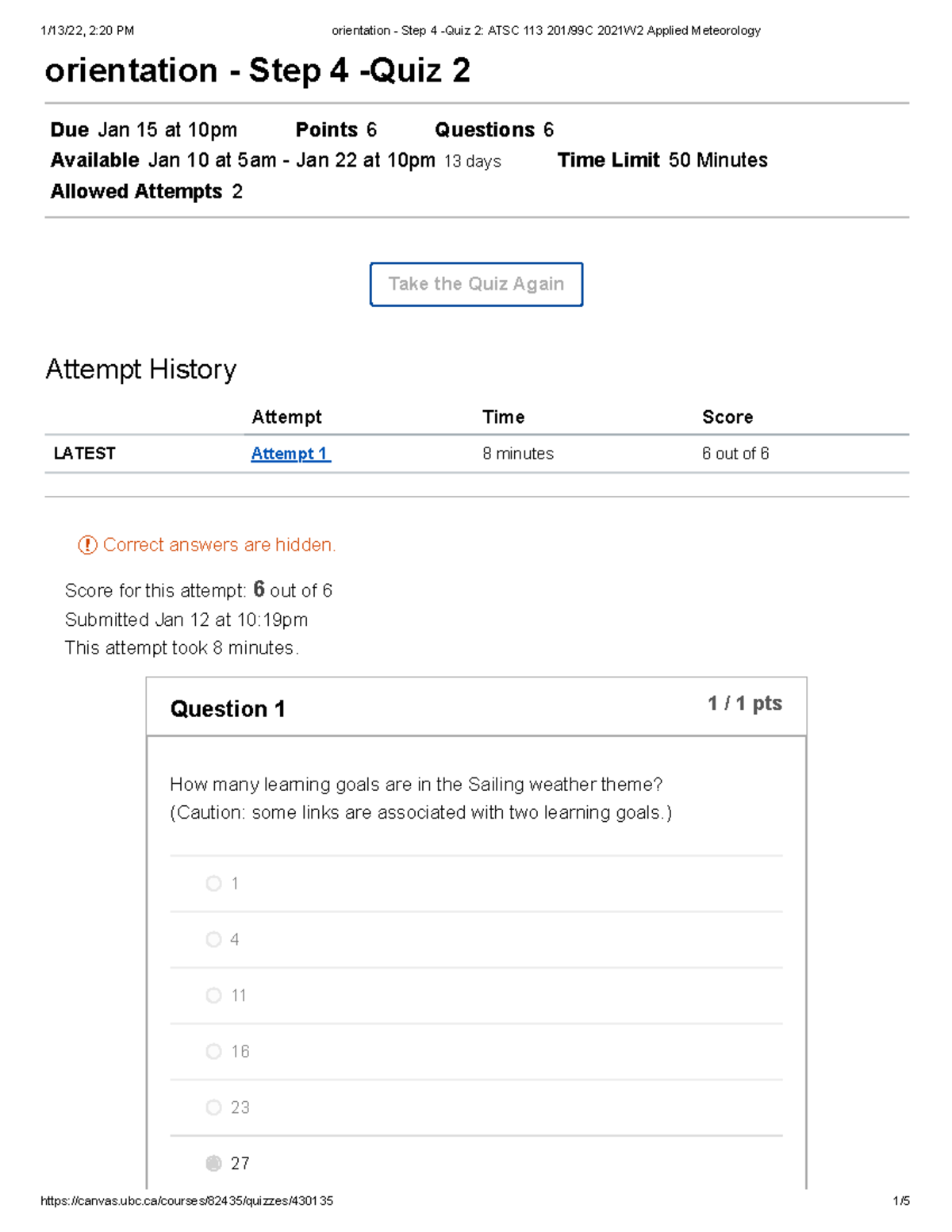 Orientation - Step 4 -Quiz 2 - orientation - Step 4 -Quiz 2 Due Jan 15 ...