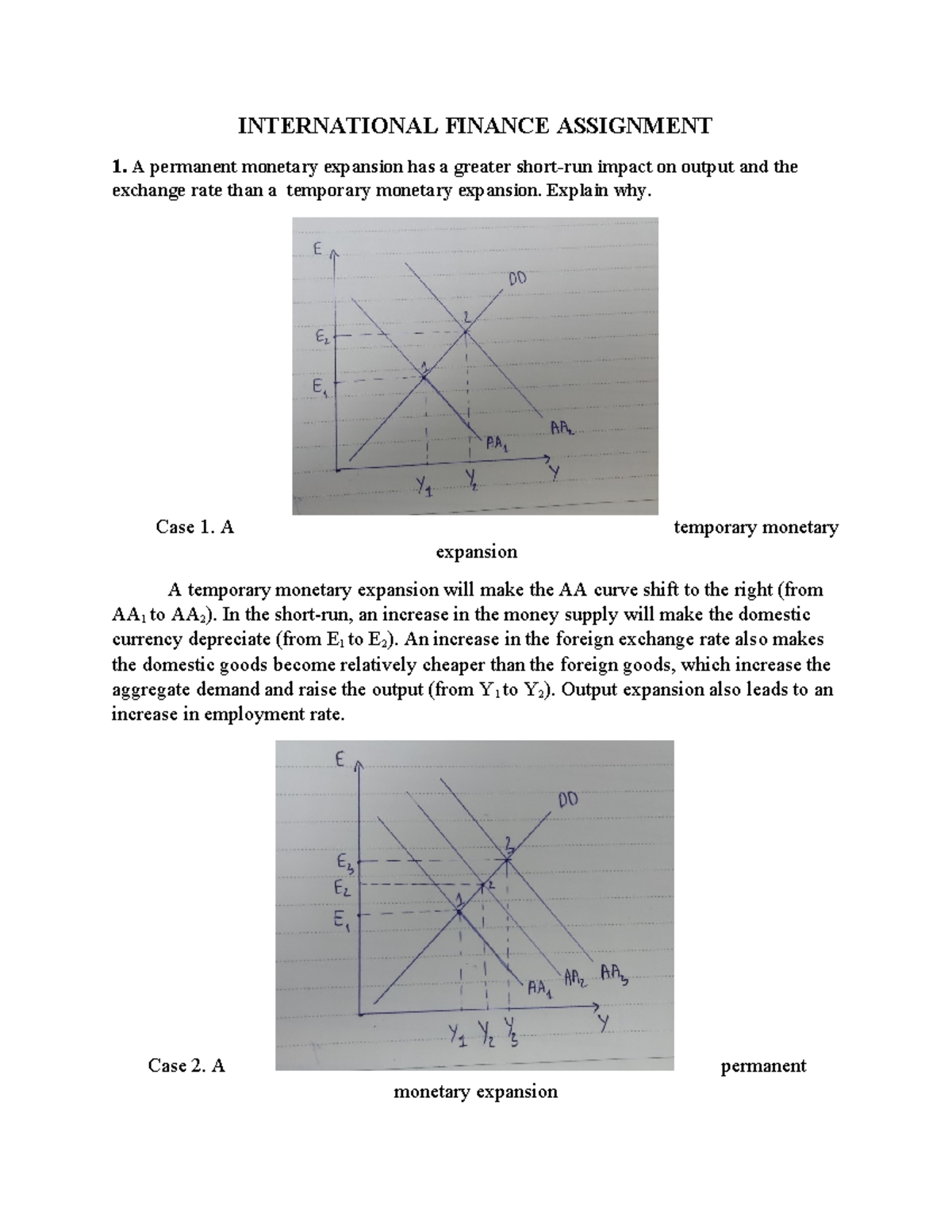 International Finance Assignment - INTERNATIONAL FINANCE ASSIGNMENT A ...