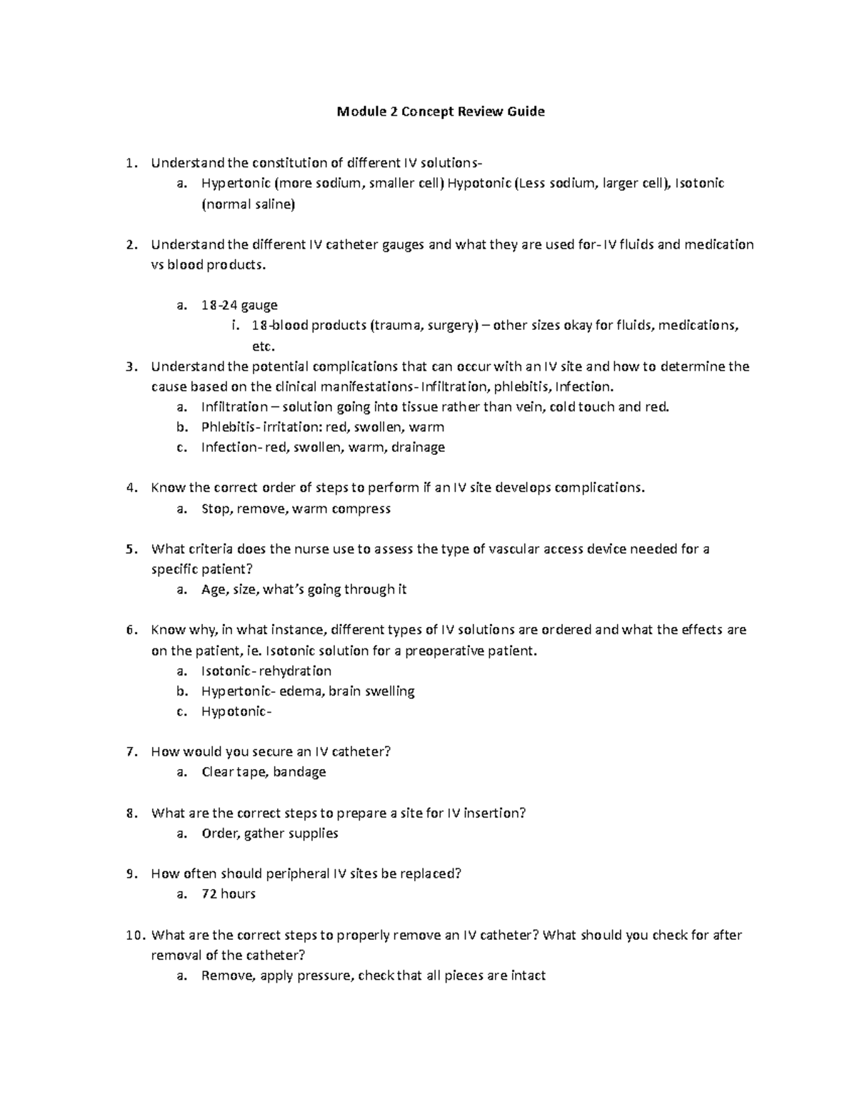PNS II-Module 2 Concept Review Guide quiz 1 - Module 2 Concept Review ...