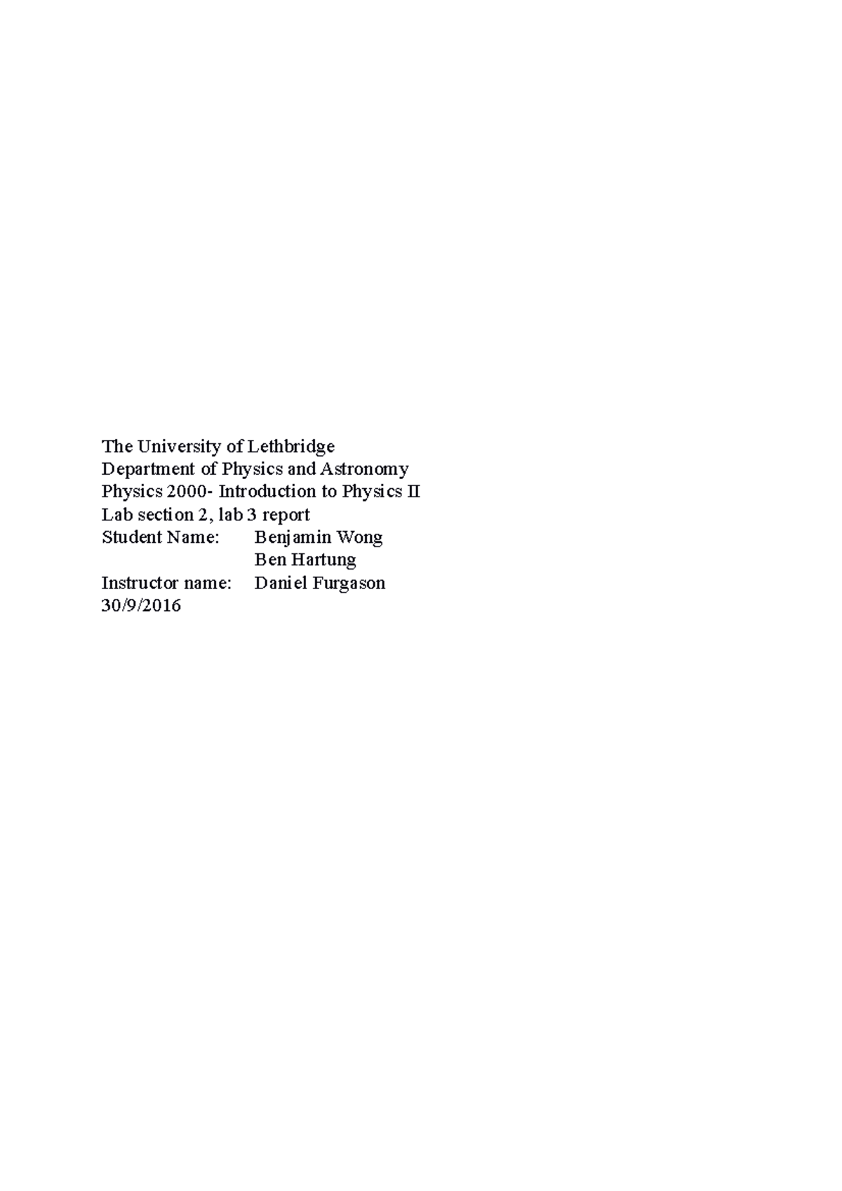 Physics 2000 Lab 3 - Astronomy results for cosmic radiation - The ...