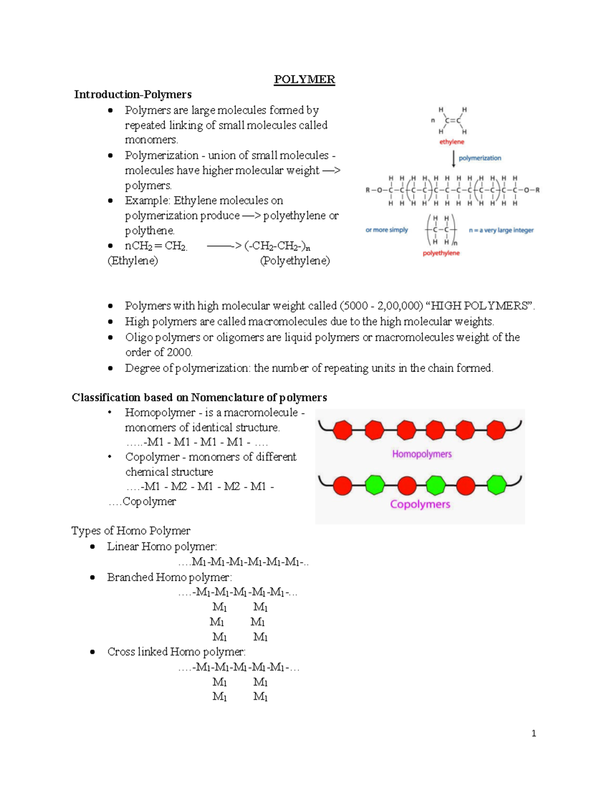 C04 N01 Polymers Introduction - !" !"#$%&'( !)*+,-./0+1-*2!-3456,7 ...