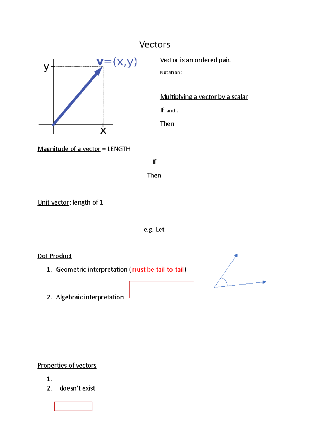 Chapter 2 Vectors - Good resources - Vectors Vector is an ordered pair. Notation: Multiplying a ...