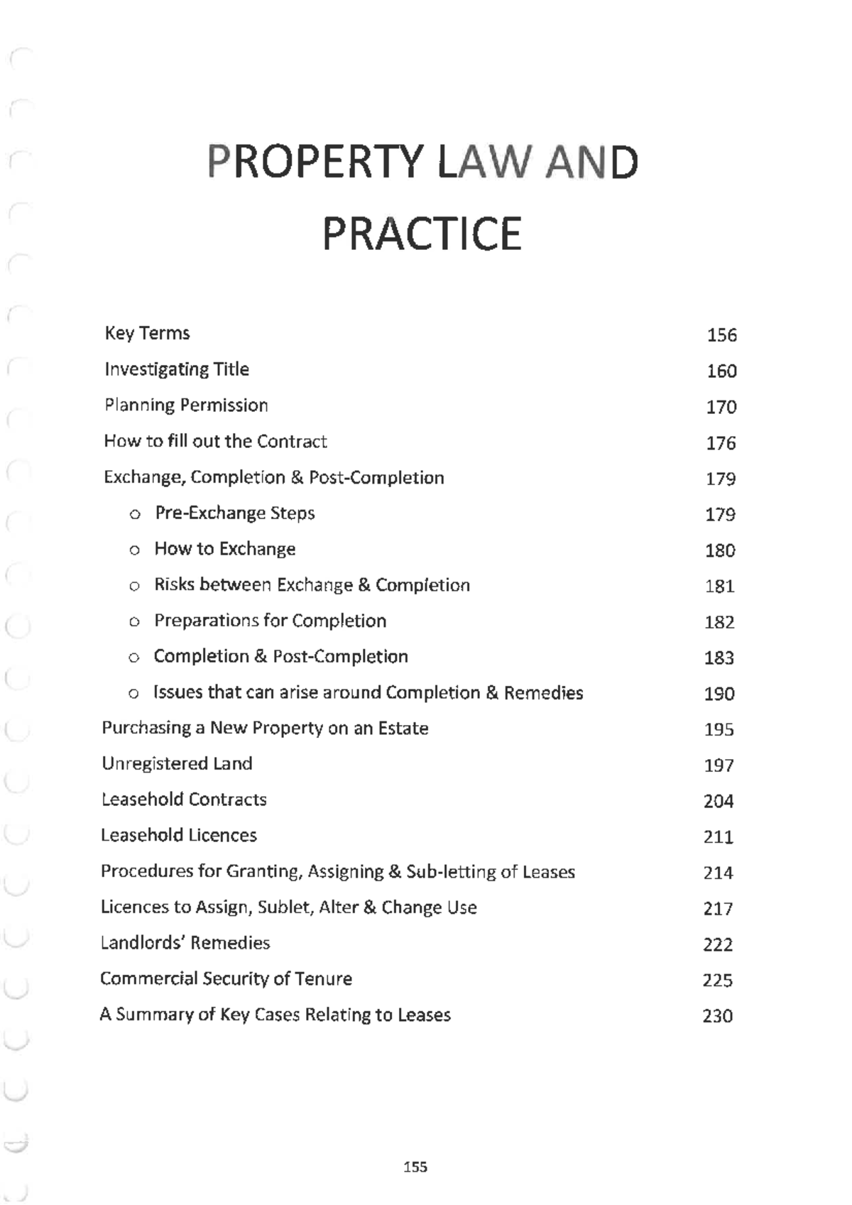 Residential Property revision notes and guide - Studocu