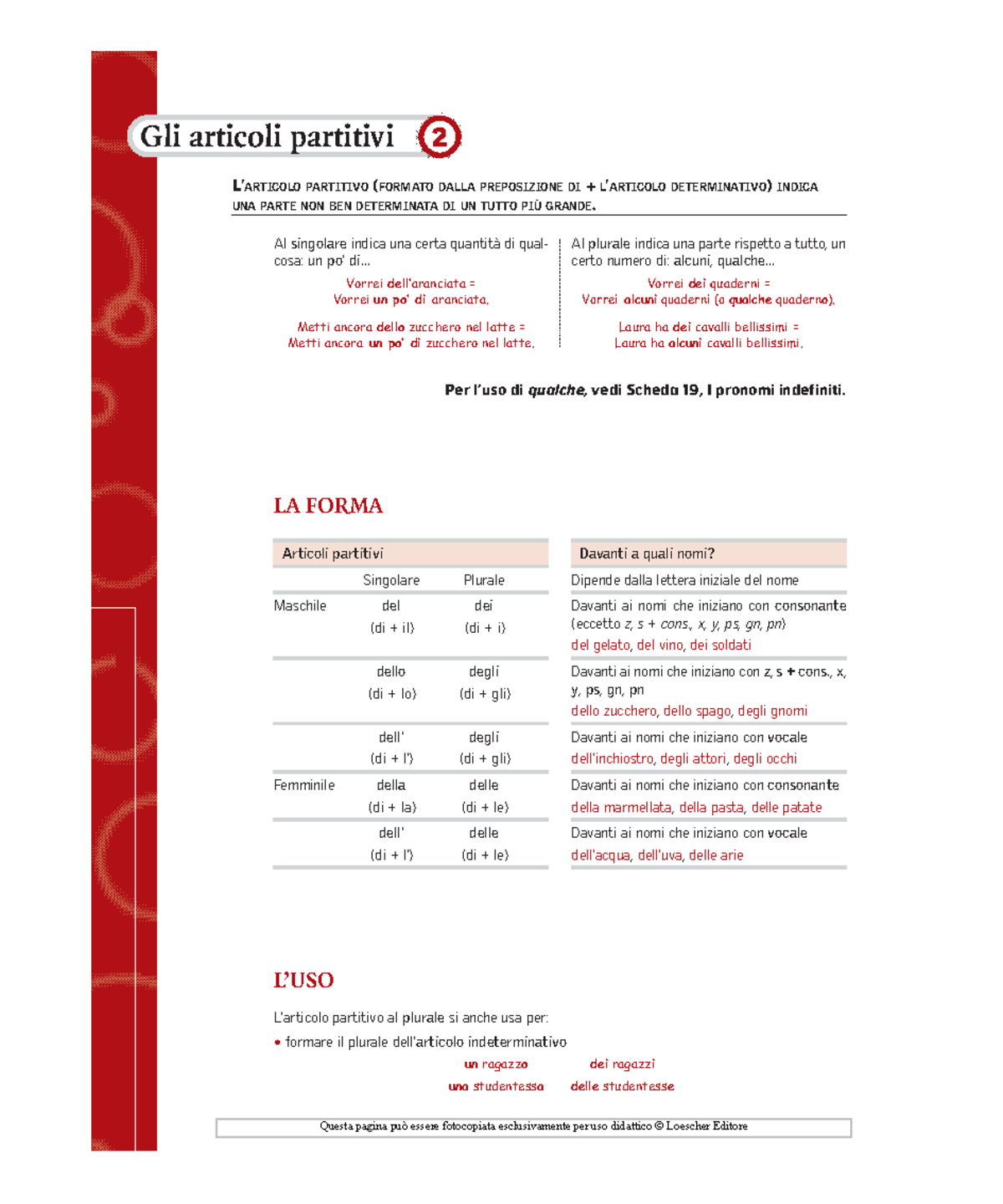 Gli Articoli Partitivi - 244 L’italiano per studiare Gli articoli ...