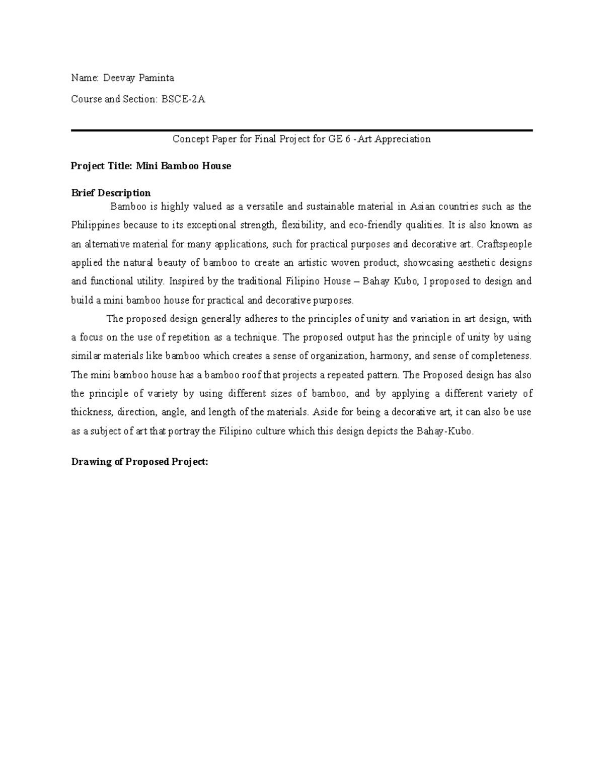 Concept paper - REVIEWER - Name: Deevay Paminta Course and Section ...