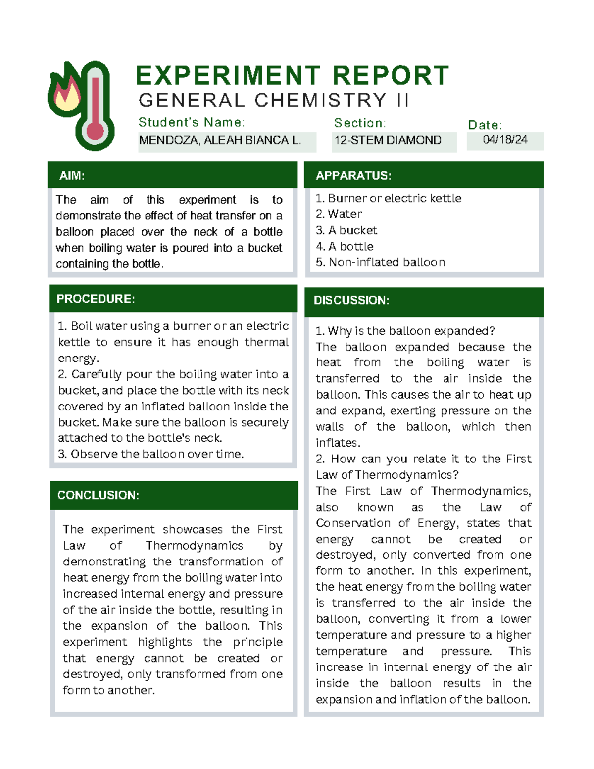 General- Biology-II - fglklklglglklklsls,,dlltlg - EXPERIMENT REPORT ...