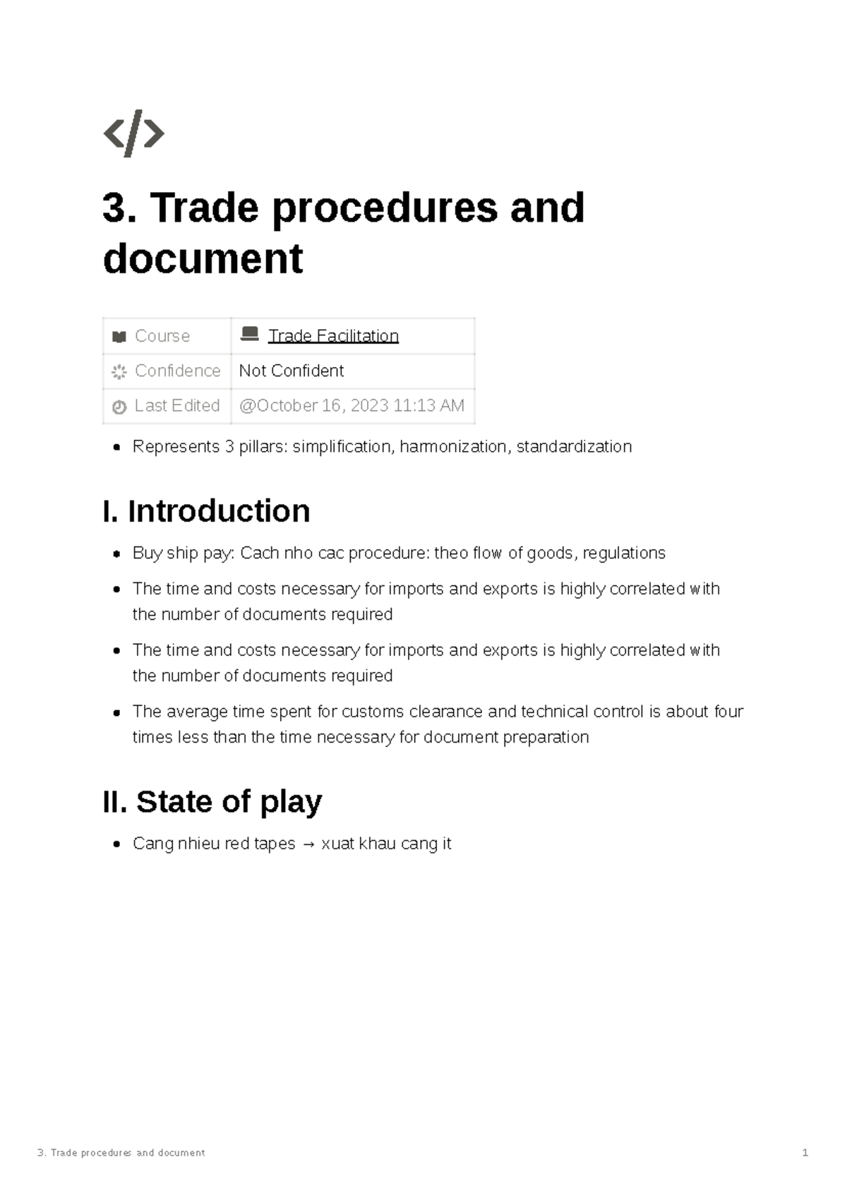 Trade procedures and document - 3. Trade procedures and document 1 3 ...