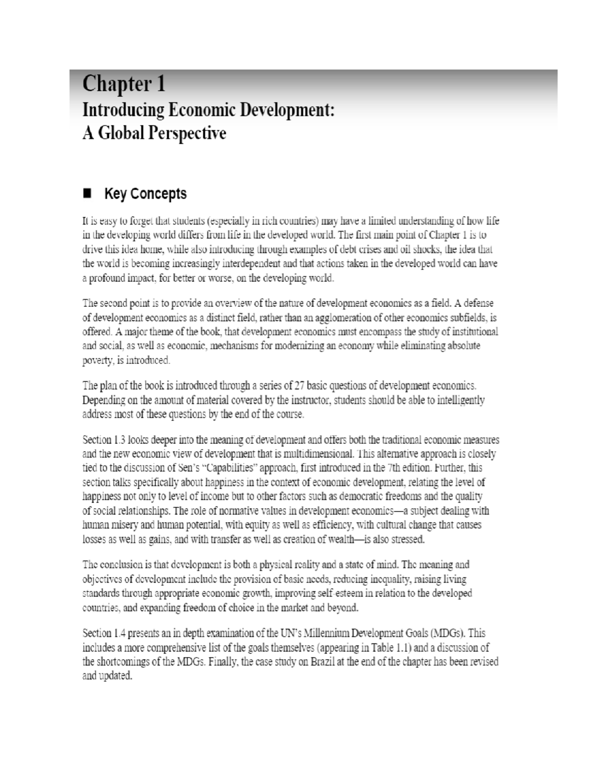 Chapter 1 I. Introducing Economic Development: A Global Perspective ...