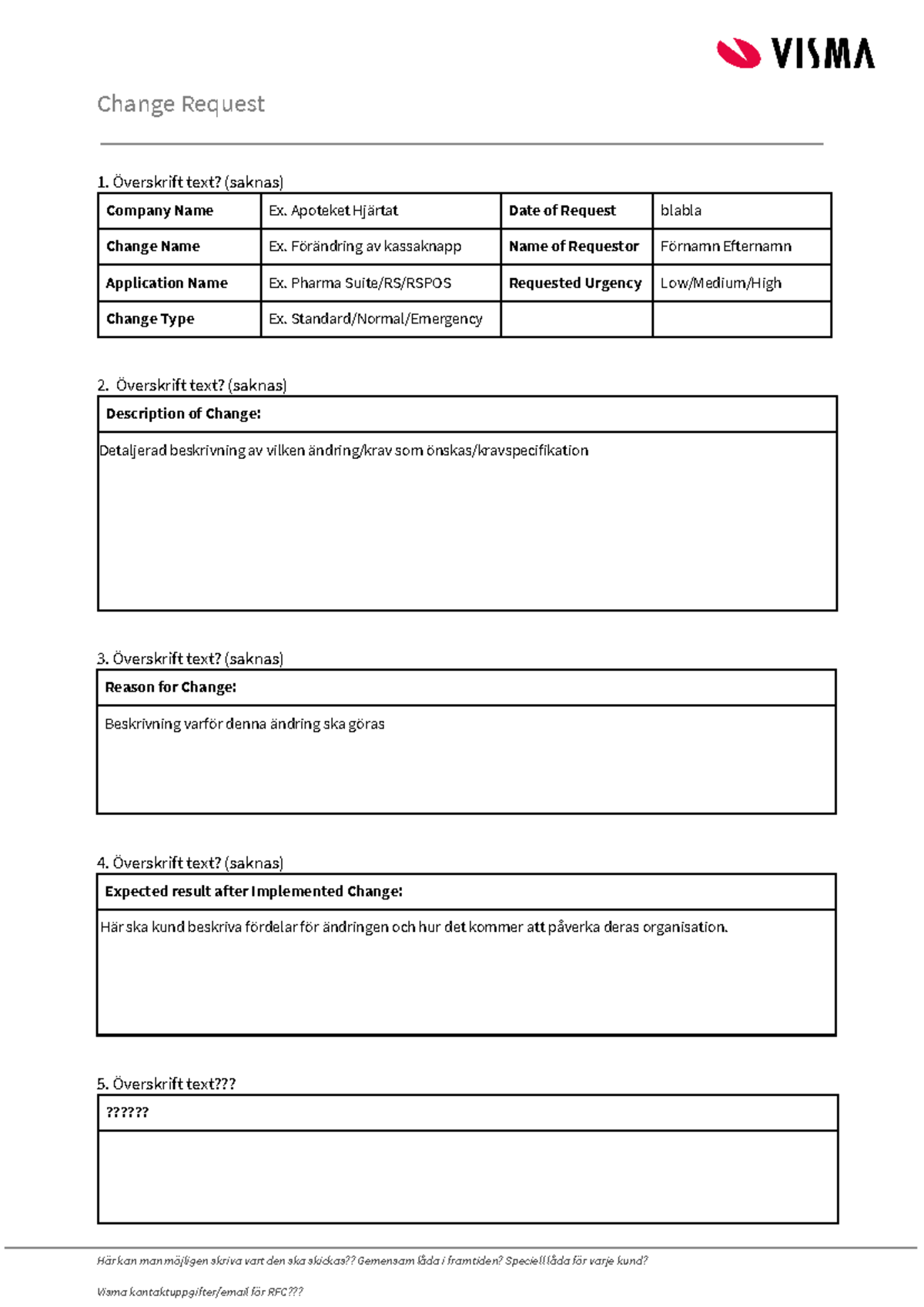 Change Request Form 1.0 ENG - Change Request 1. Överskrift text ...