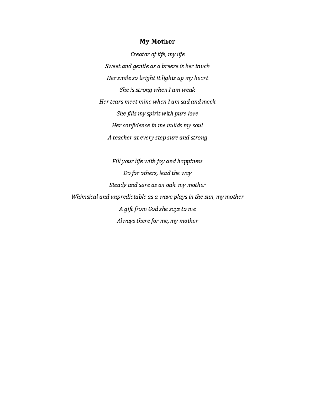 My mother - Professor Jonas Zdanys - My Mother Creator of life, my life ...