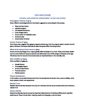 Adolescence-developmental psychology - developmental psychology - Studocu