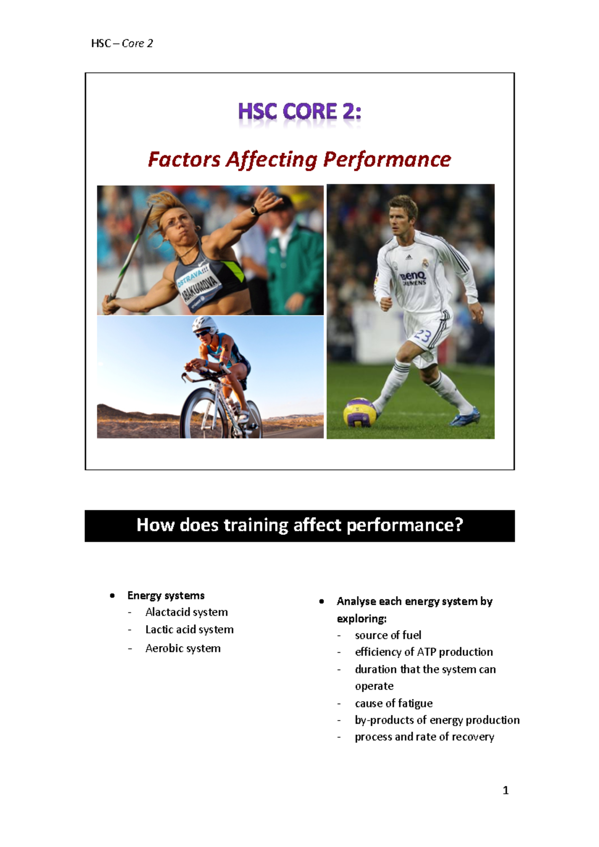 1 How does training affect performance - Factors Affecting Performance ...