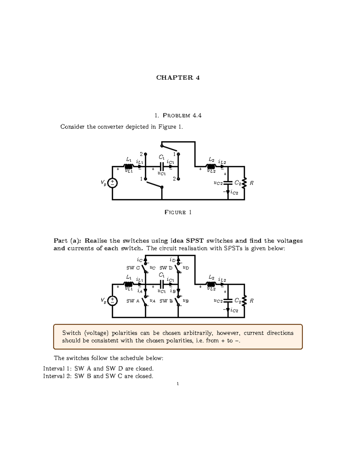 Set3 - problem set 3 - Power Electronics - Problem 4. Consider the ...