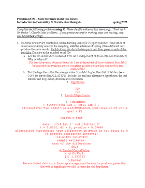 Prob set 6 - completed assignment-100% - Problem set #6 3 Inference ...