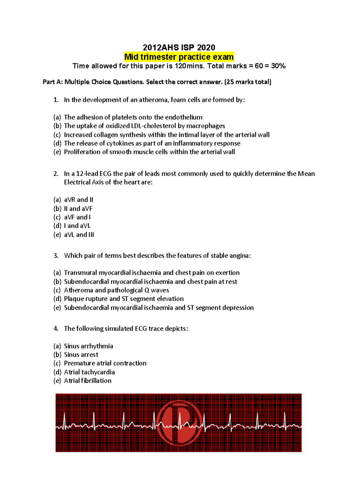 Sample Practice Exam 2020 Warning Tt Undefined Function 32 Warning