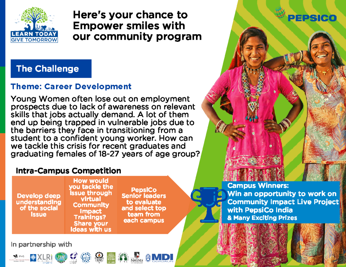 Pepsi Co Learn Today Give Tomorrow Case Challenge - Here's your chance ...