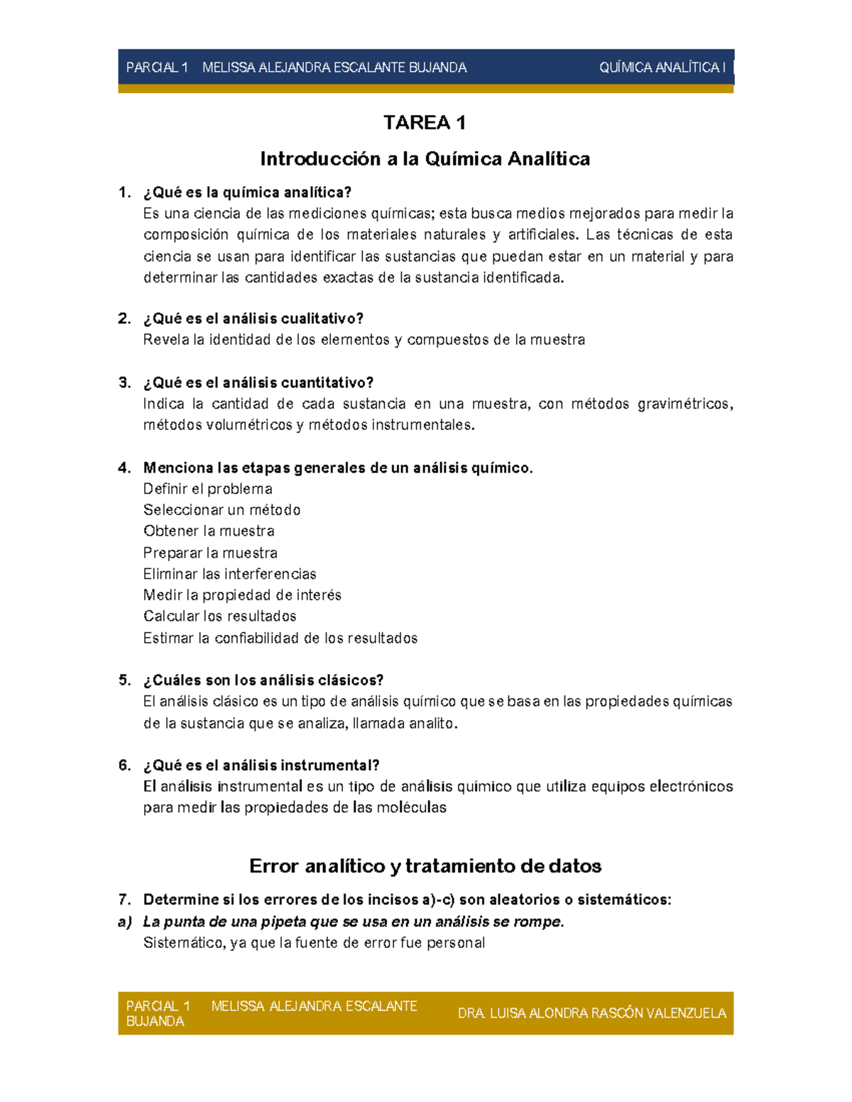 Analitica tarea 1 - saaaaaaa - PARCIAL 1 MELISSA ALEJANDRA ESCALANTE ...