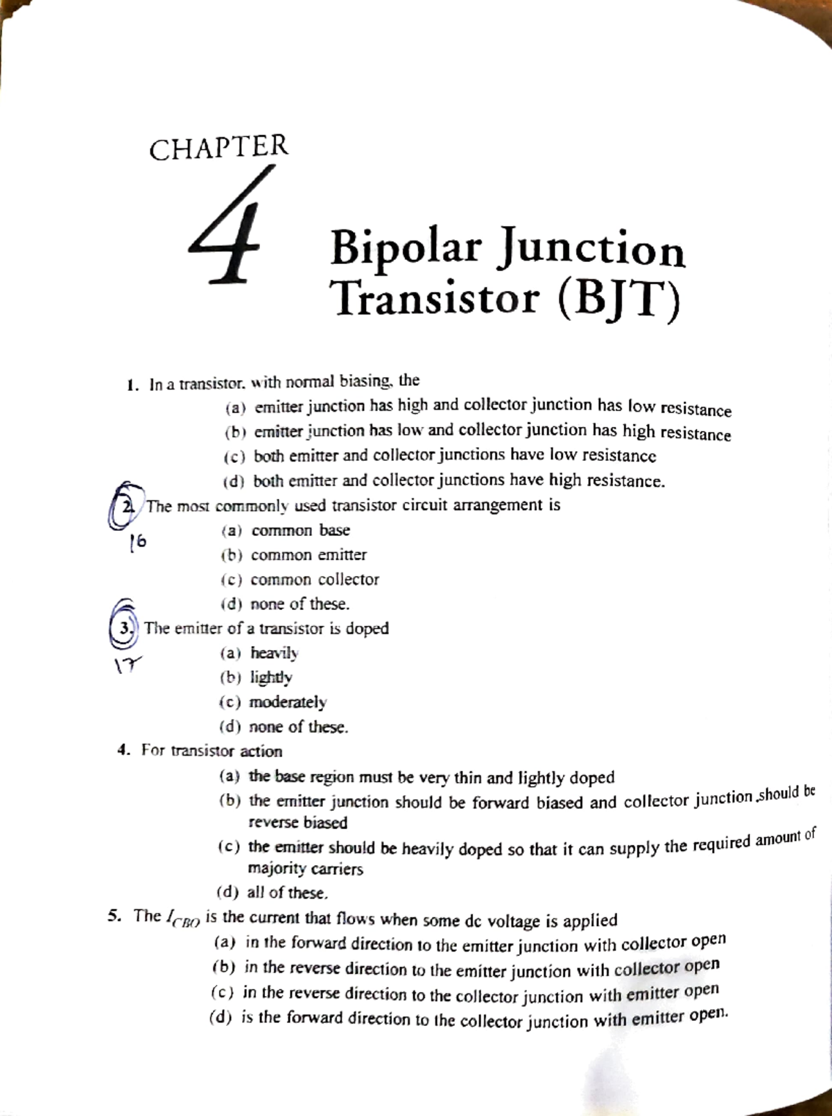 Bipolar junction transistor (bjt) - CHAPTER 4 Bipolar Junction ...