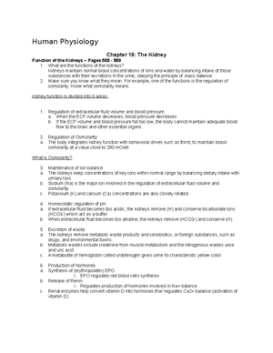 Unit 2 Exam Study Guide - Human Physiology Exam 2 Outline Chapter 8 1 ...