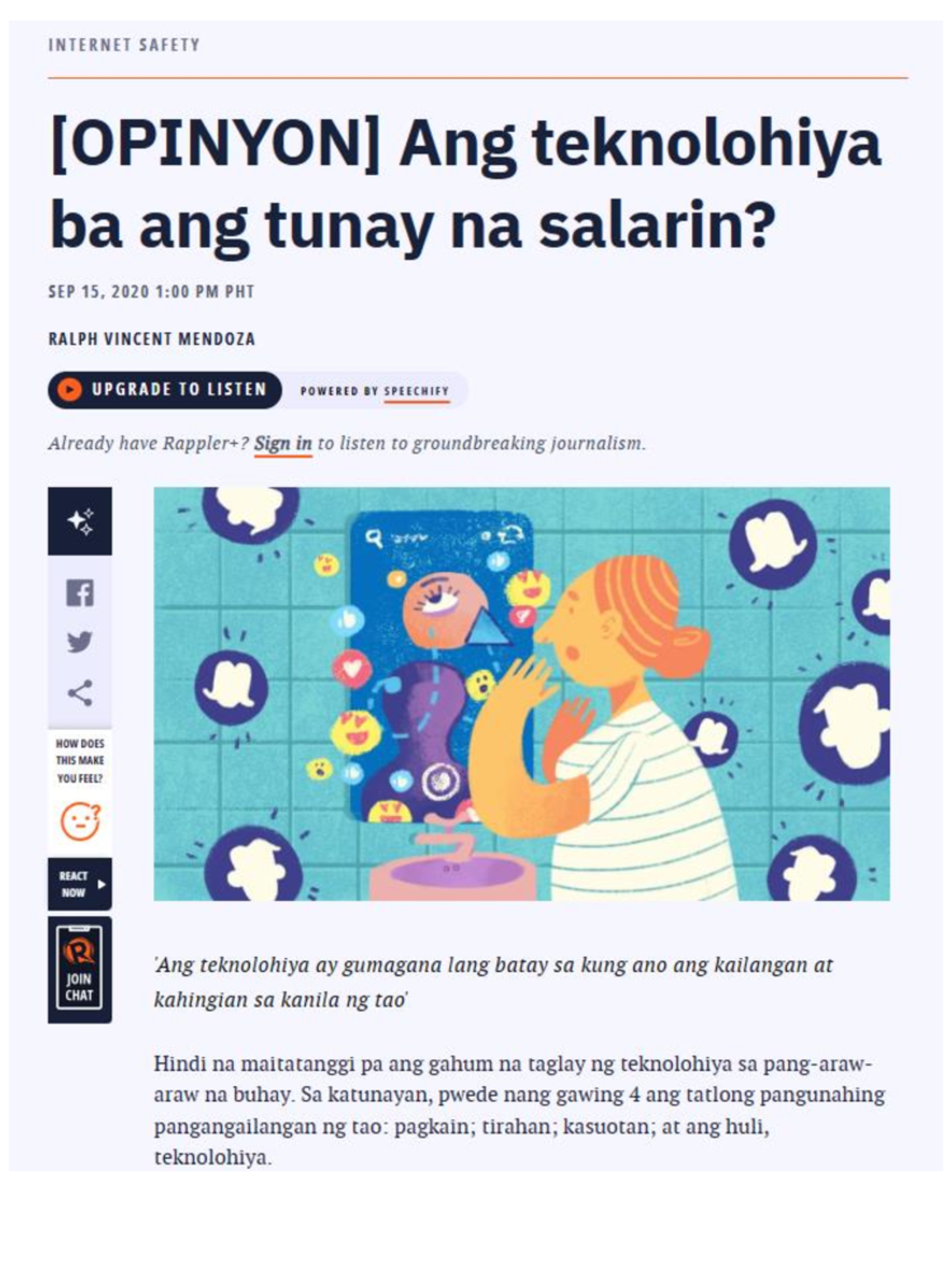 Mga Babasahing Artikulo para sa Talumpatian - English 10 - Studocu