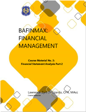 FM CHAPTER 6 ANSWERS - CHAPTER 6 PROBLEMS: II. Problems Problem 1 (Day Sales Outstanding) Tulips ...