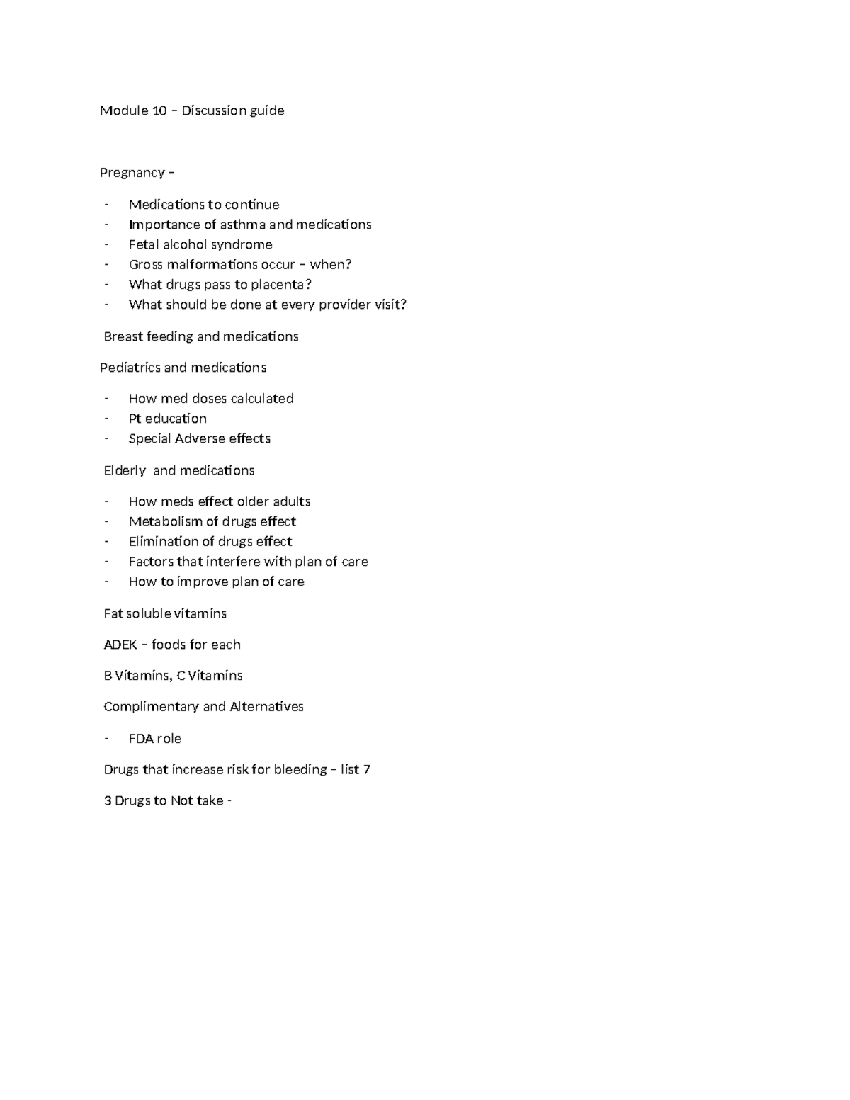 Module 10 Discussion Guide - age and alternative meds - Module 10 ...