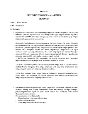 Template Tugas Tuton - TUGAS 1 Nama Mata kuliah Disusun oleh: Nama Lengkap NIM Prodi Tutor: Nama ...