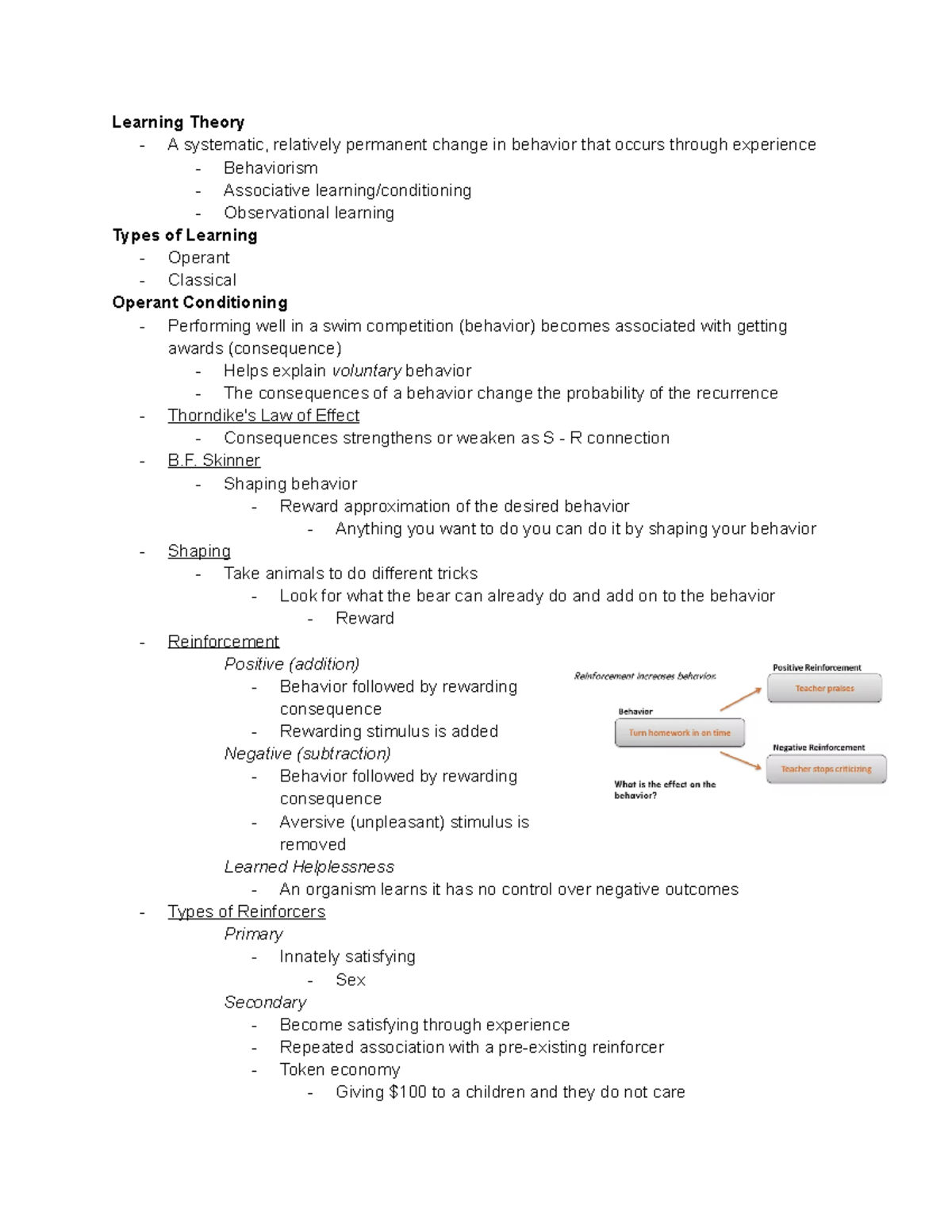Chapter 5 Learning Theory - Learning Theory - A systematic, relatively ...