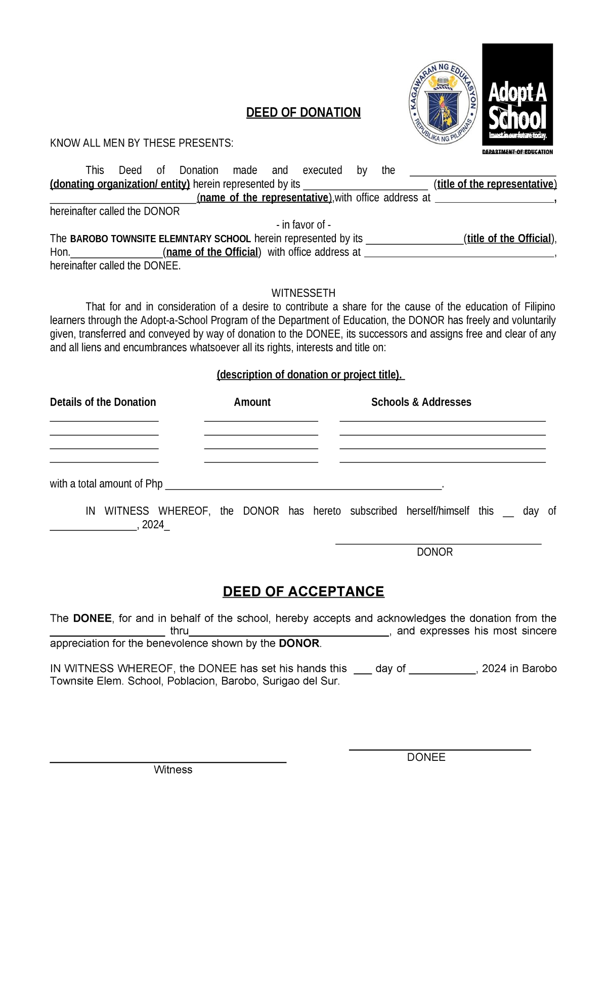 Deed-of-Donation complete.doc...... - DEED OF DONATION KNOW ALL MEN BY ...