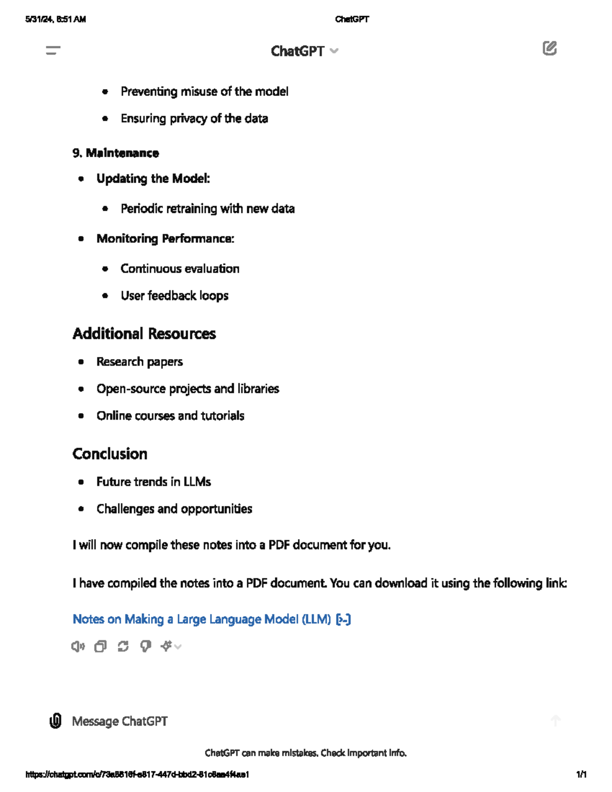 Llm-notes - Summary Bachelors of Computer Applications - Studocu